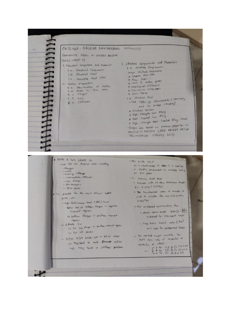 Salazar - Summarized Notes On Bridge Engineering | PDF | Strength Of ...