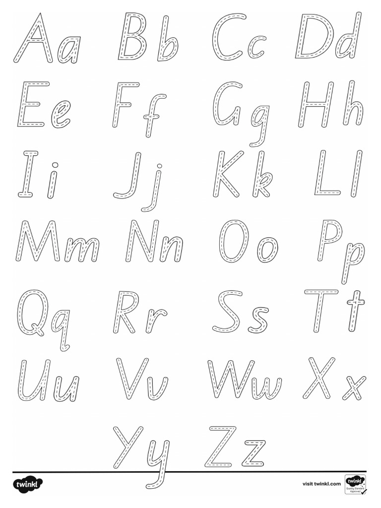 Entire Alphabet Colouring Page | PDF