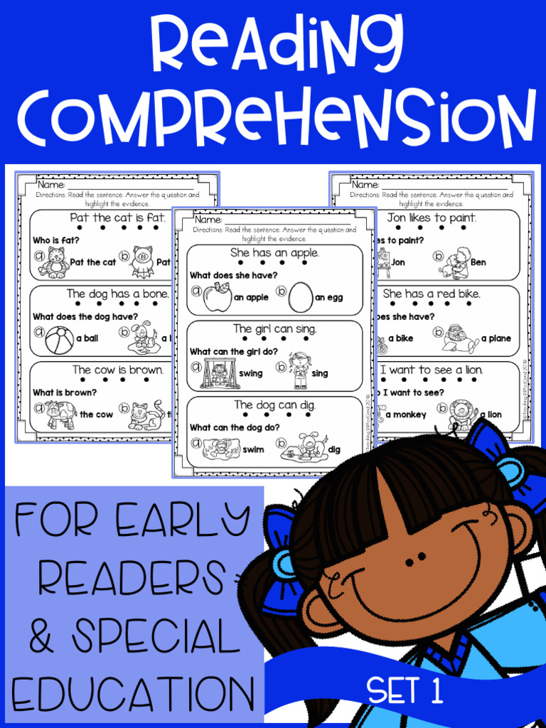 Early Reader Comprehension Set 1 | PDF