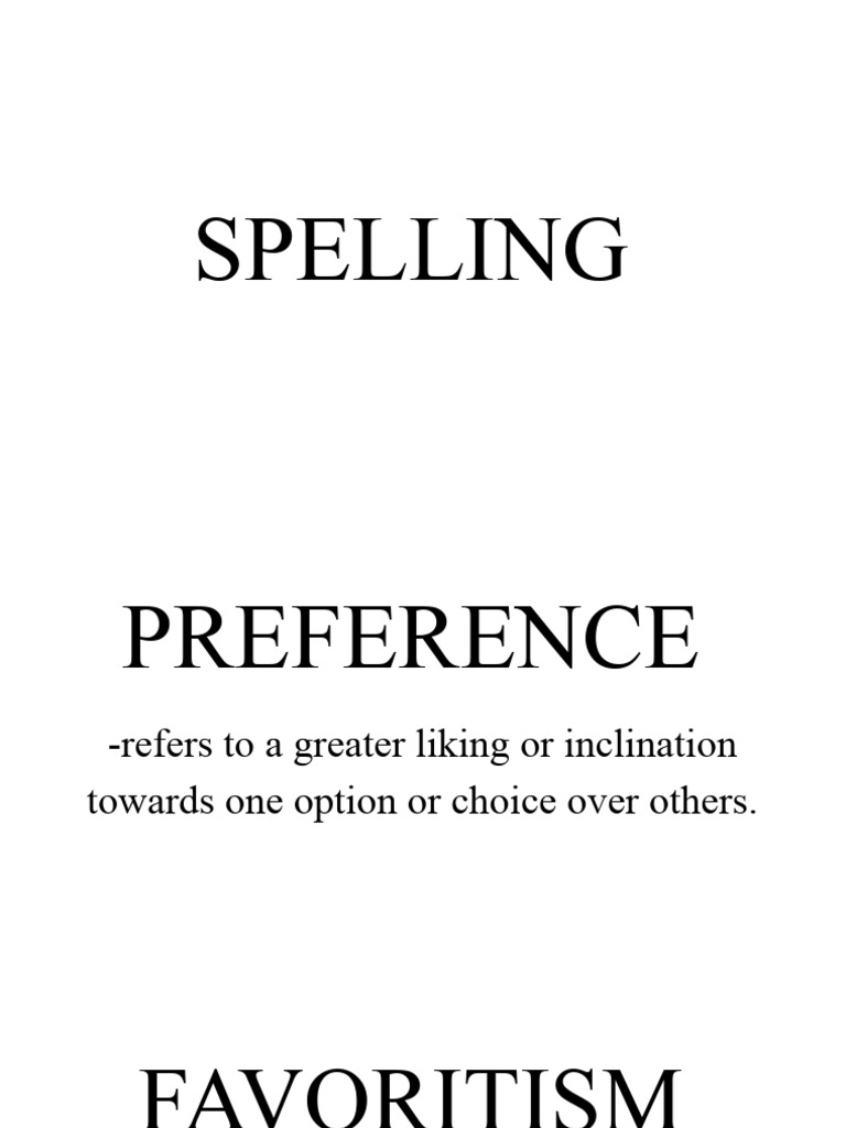 Spelling | PDF | Bias | Prejudices