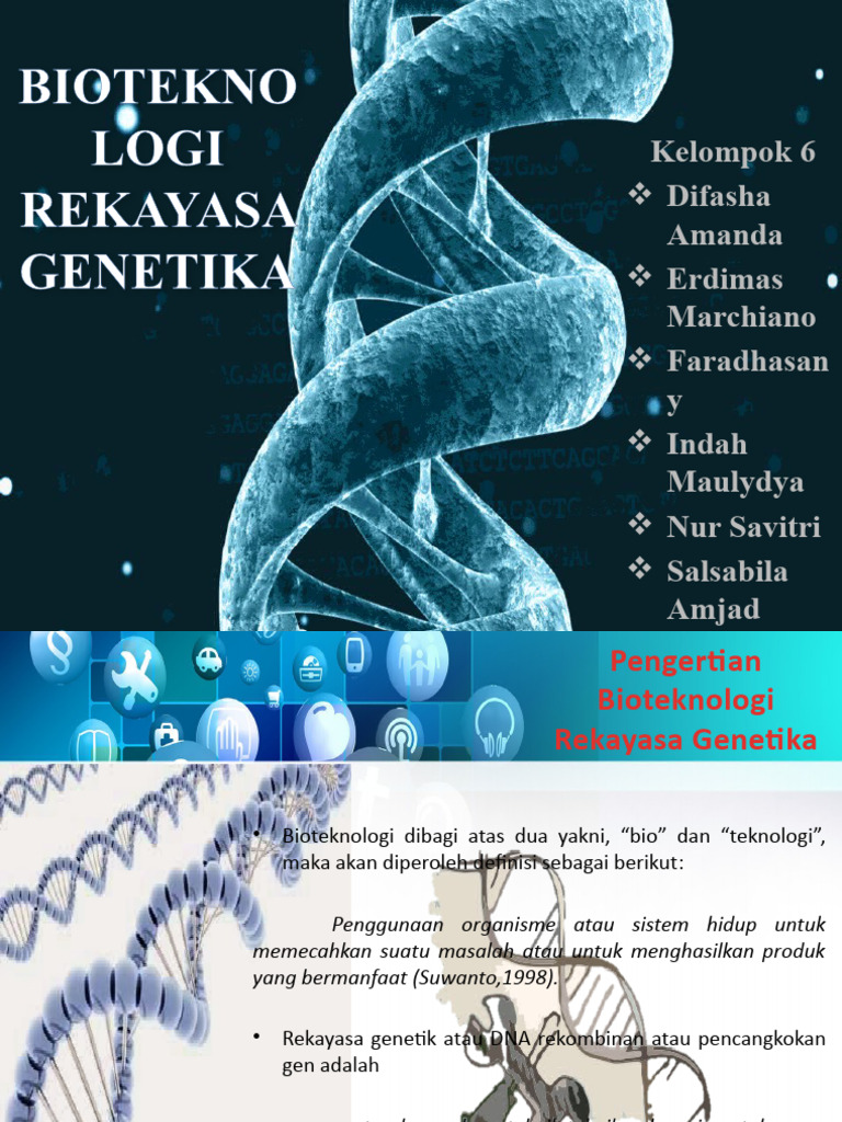 Bioteknologi Rekayasa Genetika | PDF