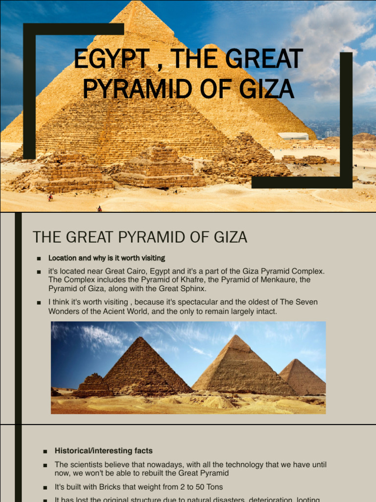 Egypt, The Great Pyramid of Giza | PDF