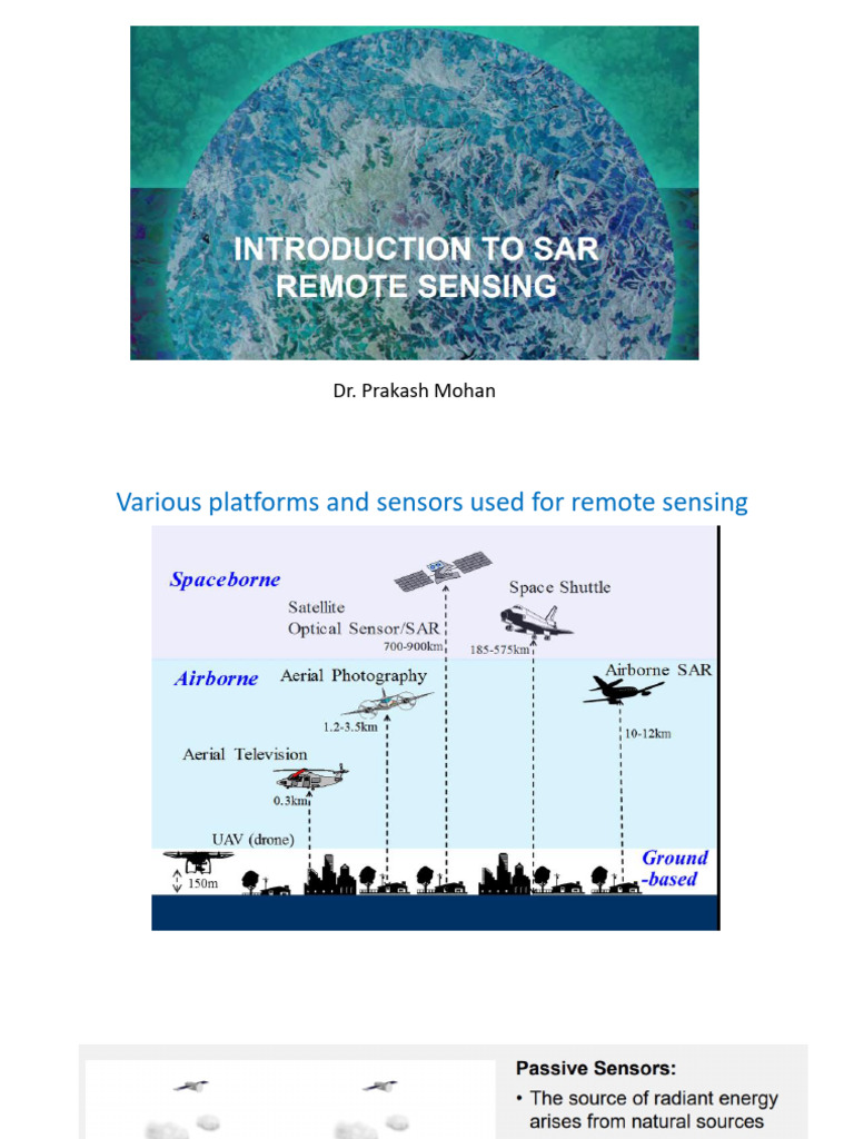 Lecture - 25 - Basics of SAR Remote Sensing - 27-042023 | PDF | Waves ...