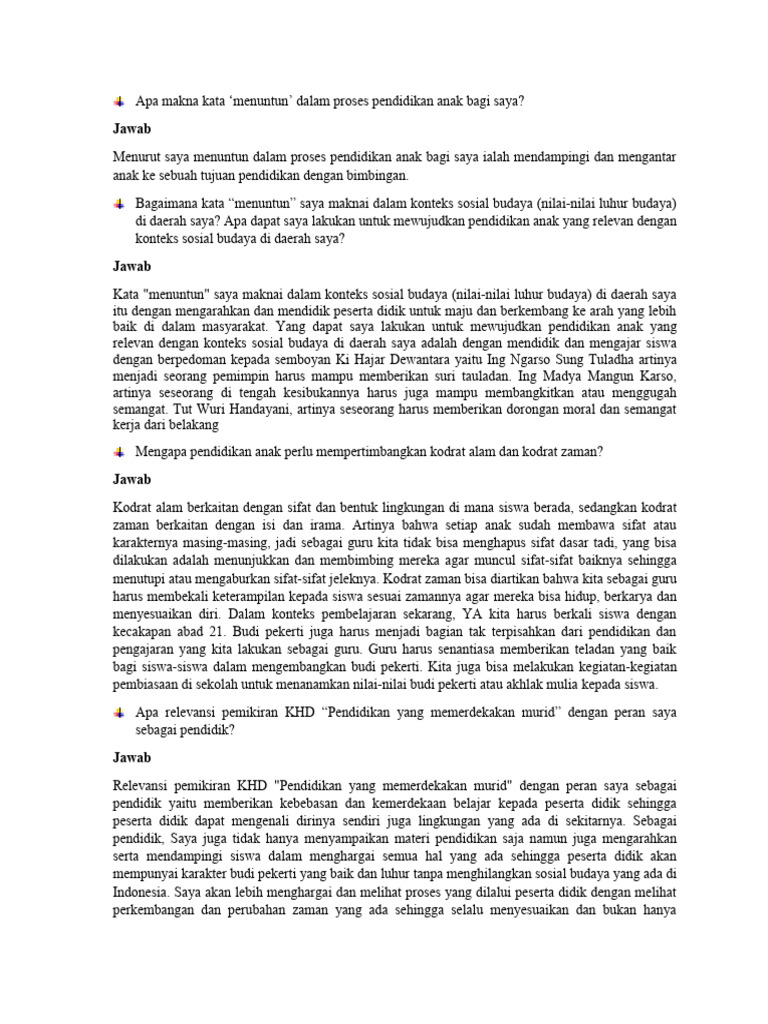 T2 - Refleksi Dan Argumen Kritis | PDF | Karier & Perkembangan ...