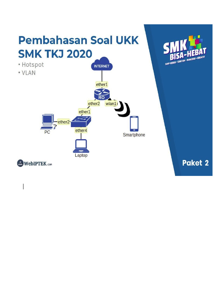 Penyelesaian Dan Pembahasan Soal UKK TKJ 2020 Paket 2 | PDF | Komputer
