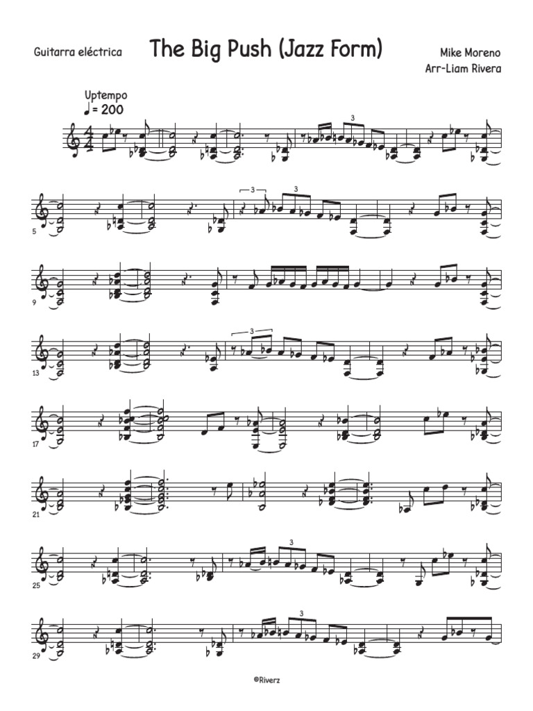THE BIG PUSH - Guitarra Eléctrica | PDF