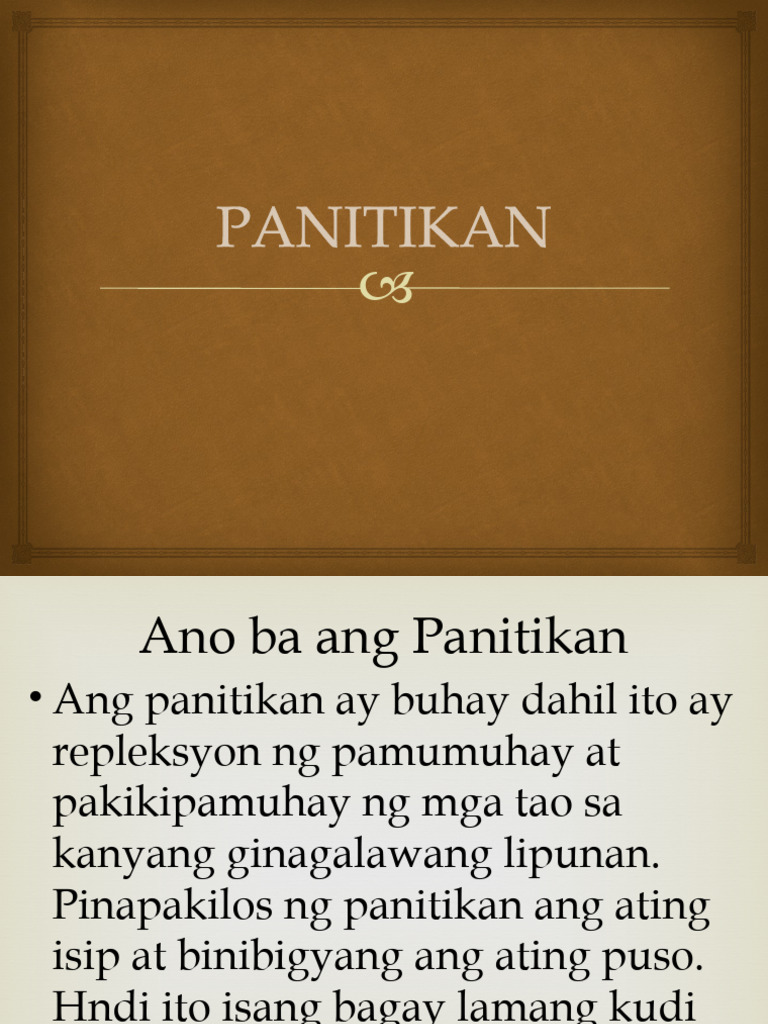 PANITIKAN | PDF