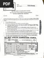 WAEC Mining Past Questions and Answers PDF | PDF