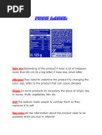LABEL OF FOODS Energen | PDF