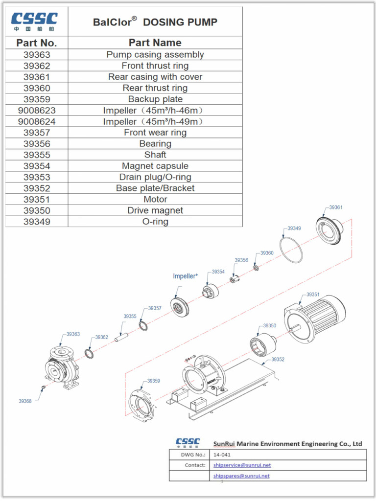 Dosing Pump AMA DRAWING | PDF