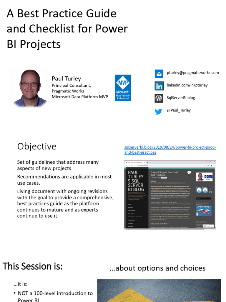 Power BI Best Practices and Checklist | PDF | Computer File ...