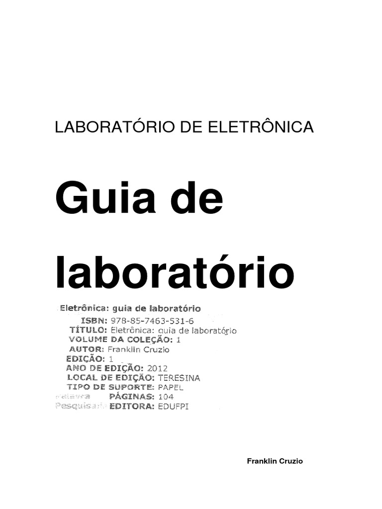 Eletronica Laboratório Formato EAD OK | PDF | Retificador | Rede elétrica