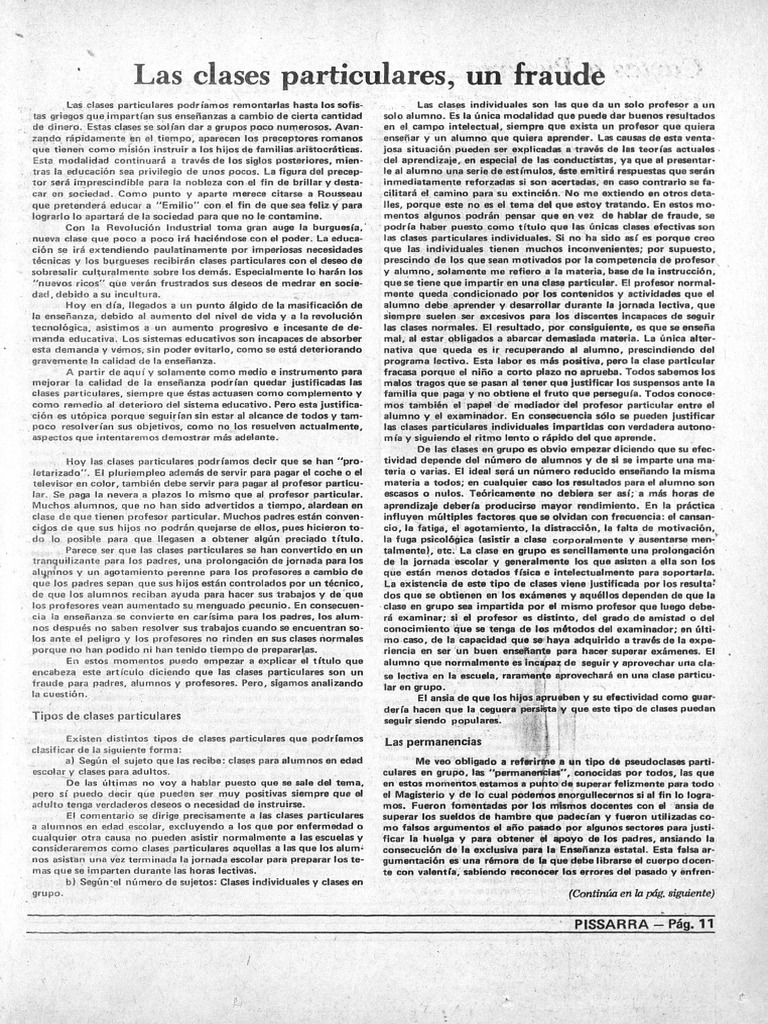 Pissarra 1978 n016 p011 | PDF | Maestros | Enseñando