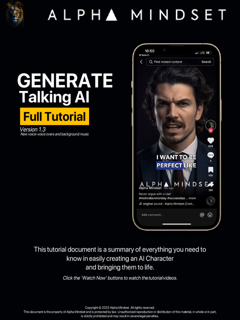 Alpha Mindset Video Tutorial Summary v1.3 | PDF