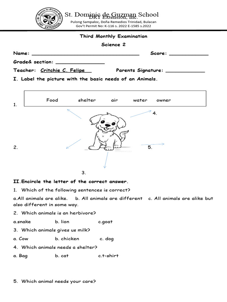 G2 Science 3rd GRADIN | PDF | Organisms