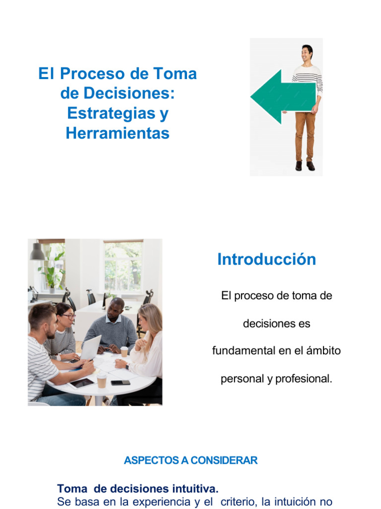 El Proceso de Toma de Decisiones Estrategias y Herramientas | PDF ...
