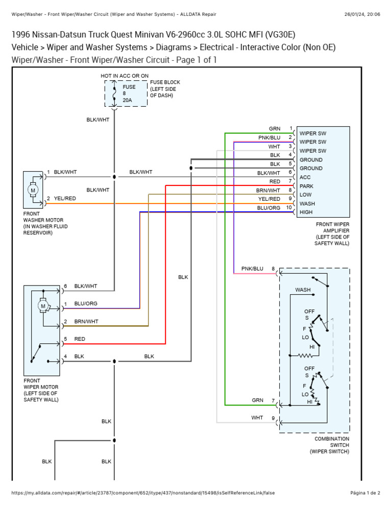 WiperWasher - Front WiperWasher Circuit (Wiper and Washer Systems ...