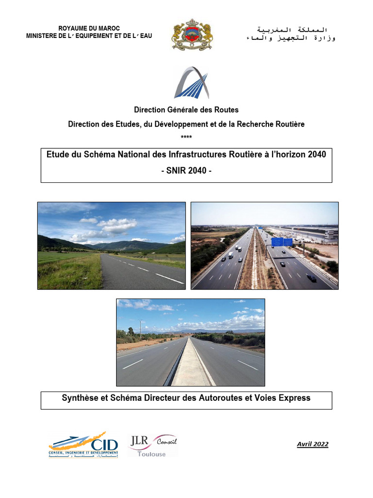 Schéma National des Infrastructures 2040 | PDF | Autoroute | Maroc