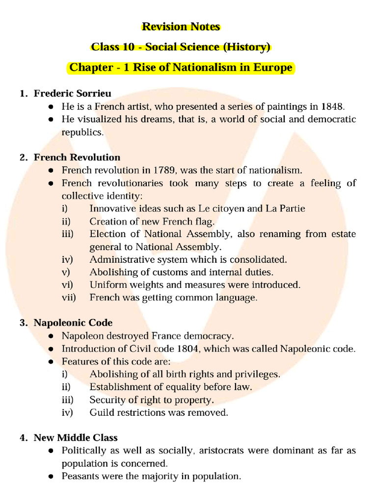 Chapter 1 HISTORY SHORT NOTES | PDF