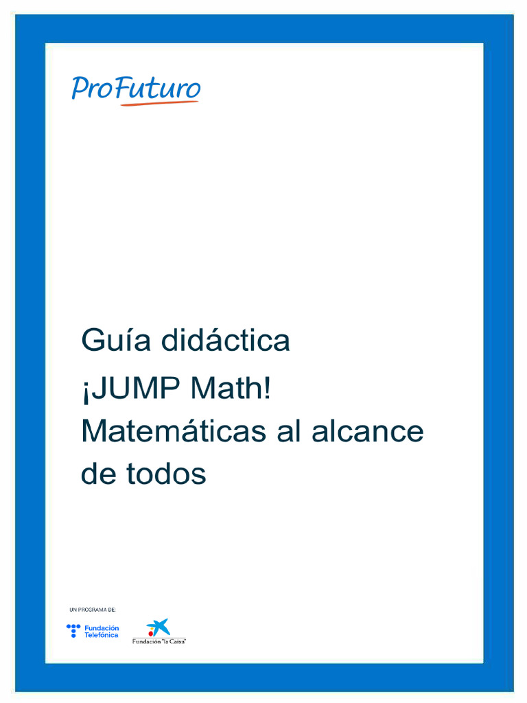 JUMP_ES_Guía didáctica_¡JUMP Math! Matemáticas al alcance de todos.docx ...