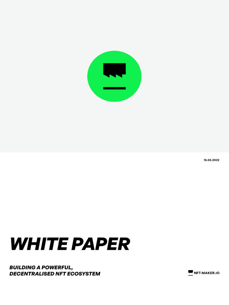 NMKR-Whitepaper | PDF | Auction | Distributed Computing