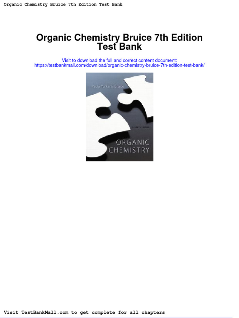 Full Organic Chemistry Bruice 7Th Edition Test Bank PDF Docx Full ...