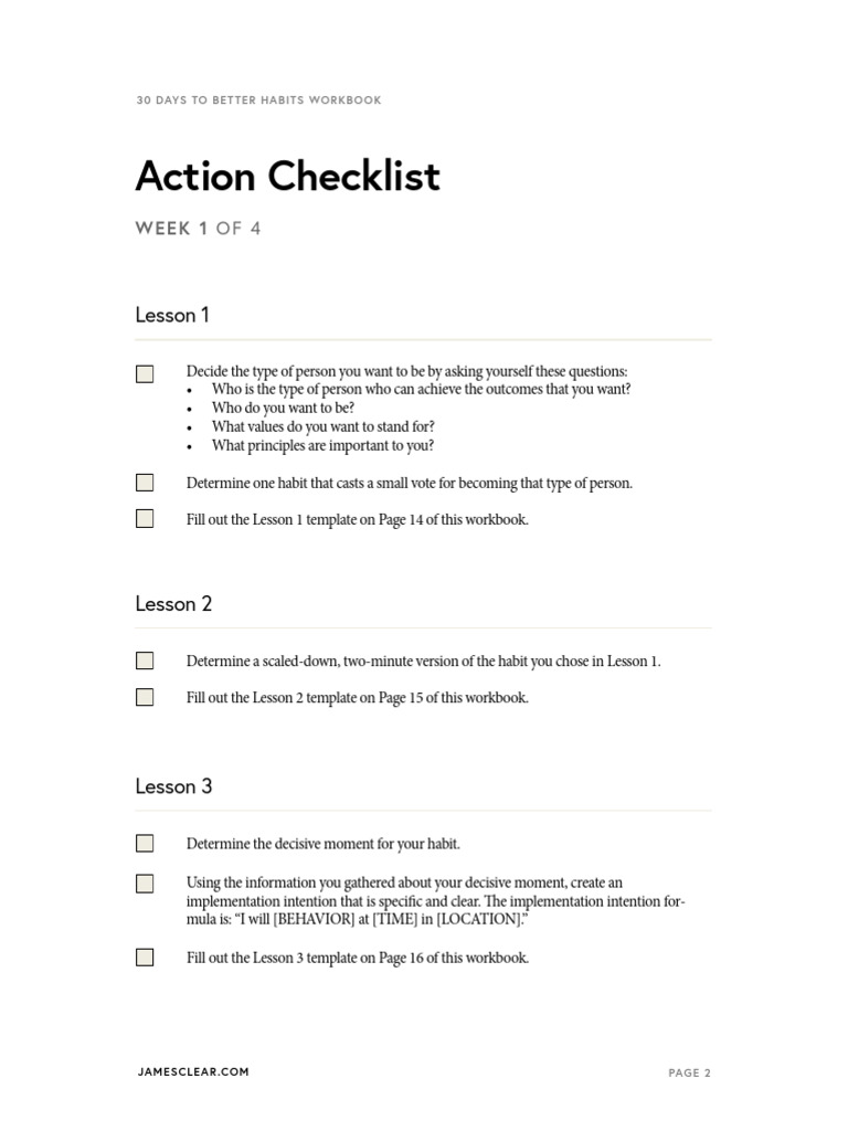 Atomic Habit Worksheet 1 | PDF | Habits | Psychological Concepts