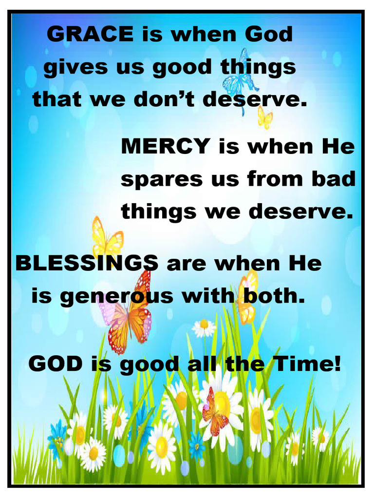 Understanding Grace and Mercy | PDF