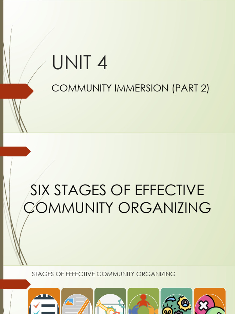 Six Stages of Community Organizing | PDF | Career & Growth | Social Science