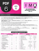 IMO Class 5 Sample Papers 2022 23 | PDF | Mathematics | Shape