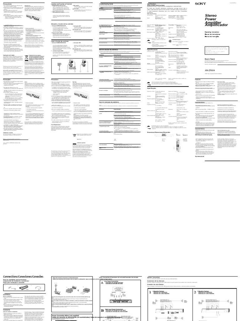 Manual Etapa Sony | PDF | Manufactured Goods | Electromagnetism