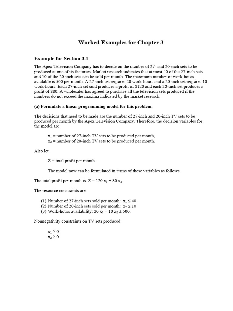 Linear Programming Examples | PDF | Linear Programming | Vitamin