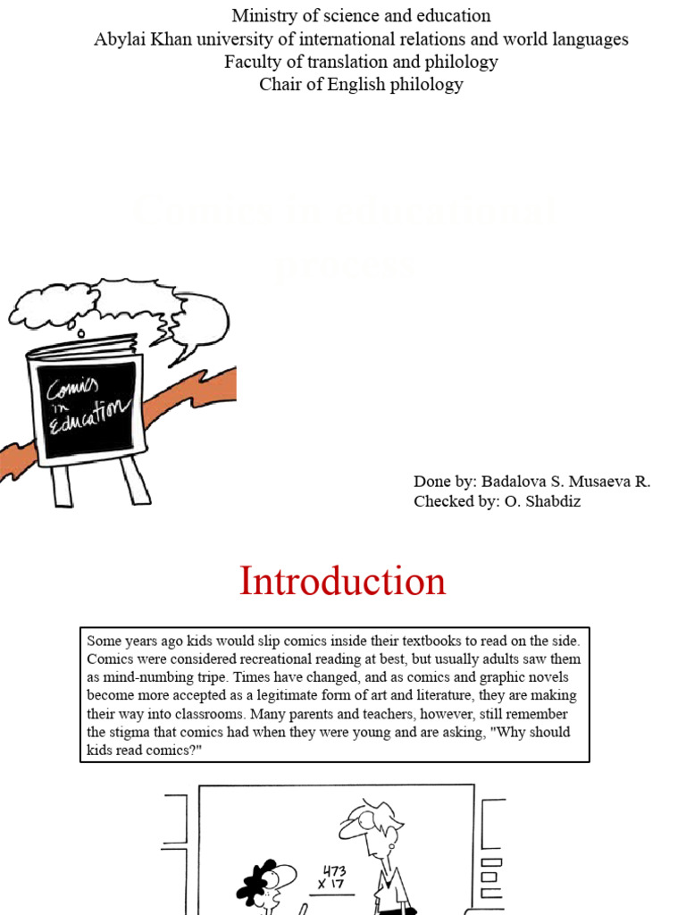 Comics as Educational Tools | PDF | Comics | Learning