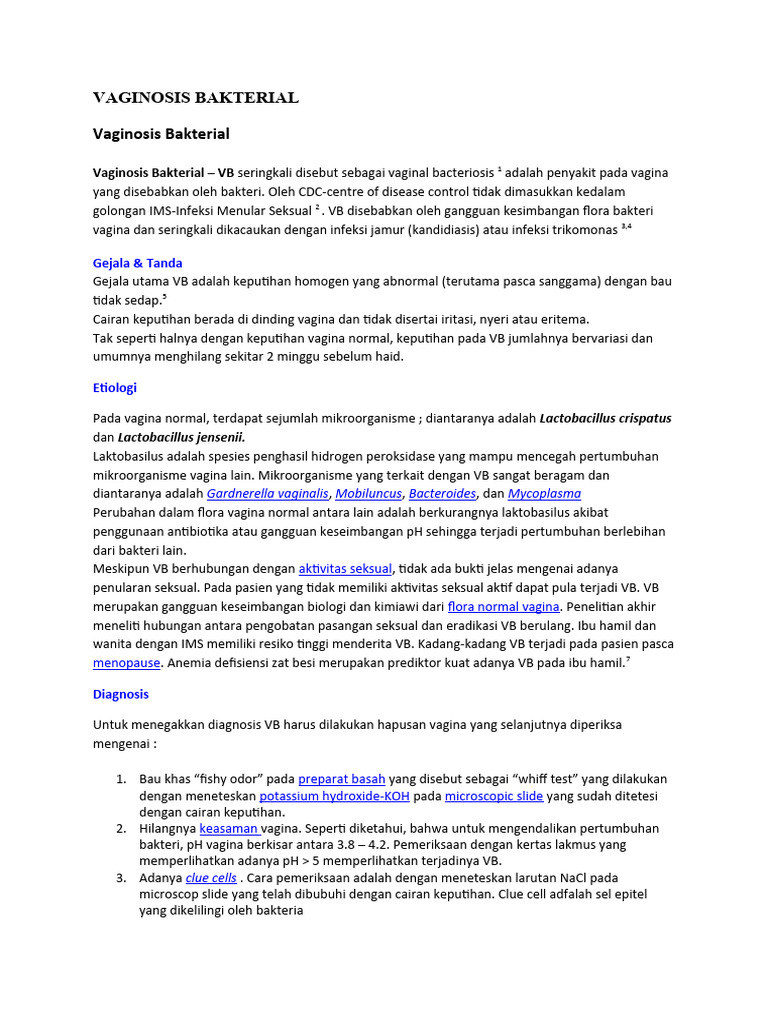 VAGINOSIS Dan VAGINITIS | PDF