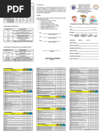 Eccd Checklist Card Template | PDF | Child Development | Behavioural ...