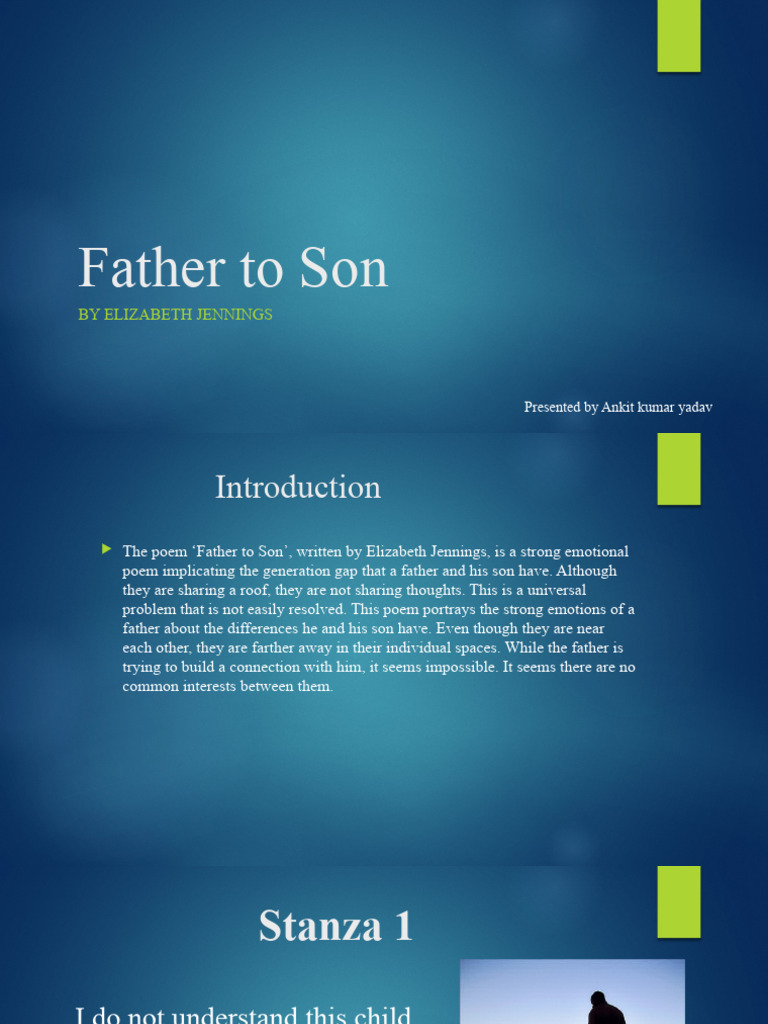 Father to Son: Class 11 Summary | PDF | Language Arts & Discipline