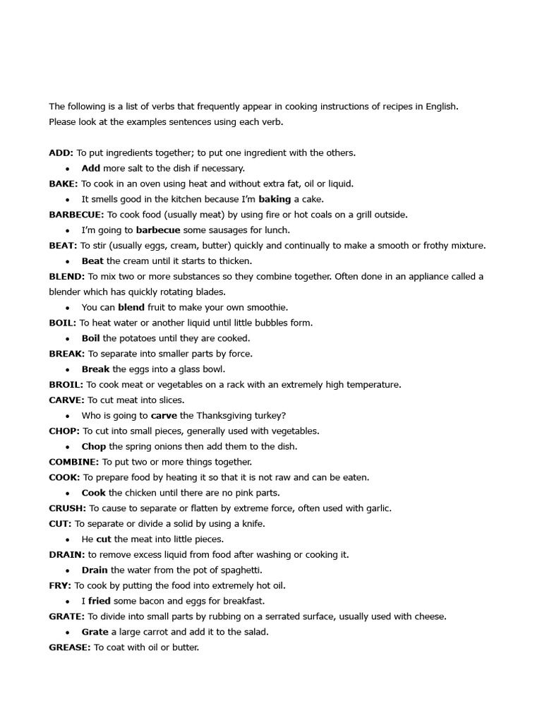 a-list-of-cooking-verbs-pdf-cooking-stir-frying