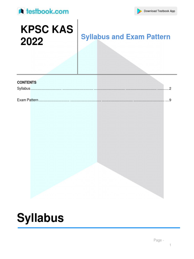 KPSC Kas Syllabus PDF Final b5c58519 | PDF | Natural Environment | Science