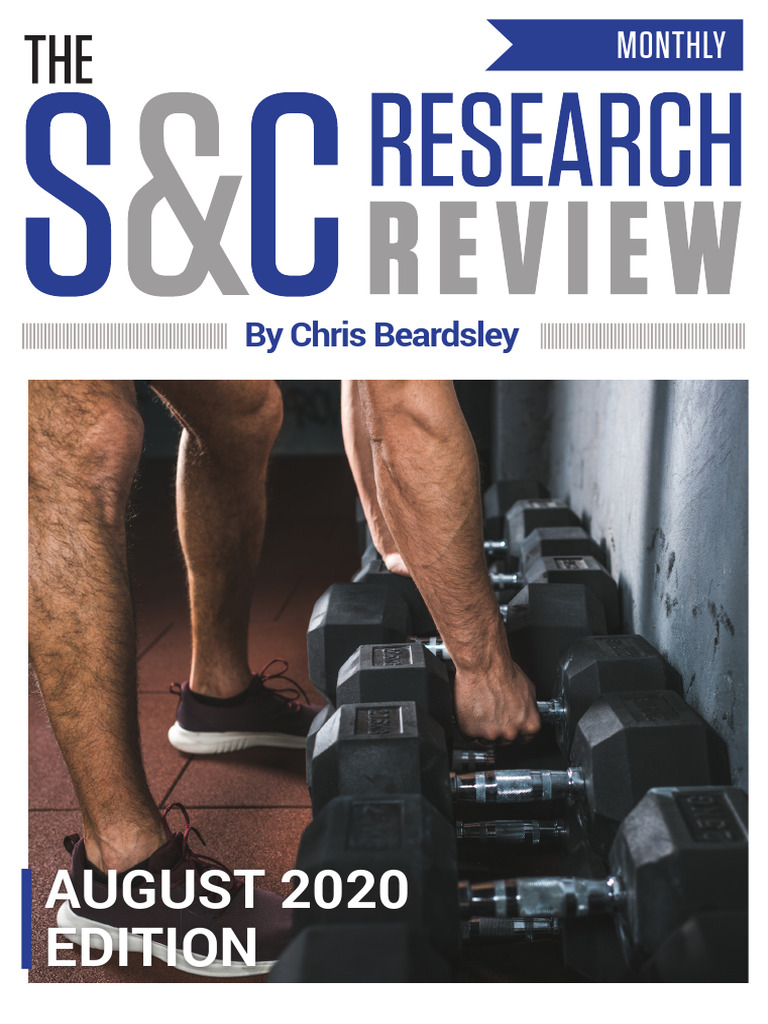 SCR August 2020 Sample | PDF | Muscle Hypertrophy | Strength Training