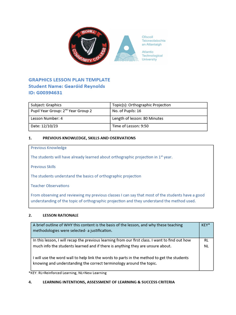 2nd Year Graphics-Lesson 4 | PDF | Learning | Knowledge