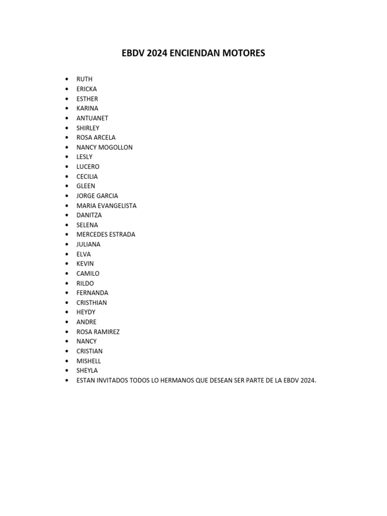 Invitación EBDV 2024 para Hermanos | PDF | Religión y espiritualidad ...