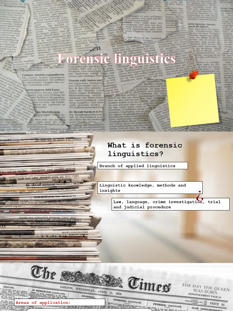 Forensic Linguistics | PDF