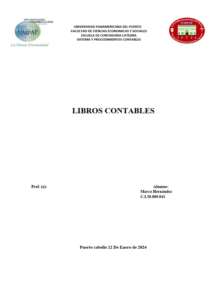 Libros Contables | PDF | Contabilidad | Compartir (Finanzas)