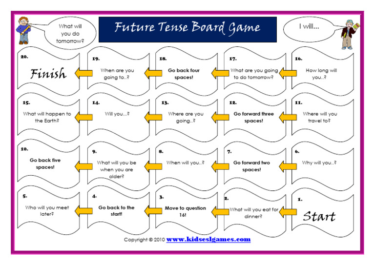 Future Tense Template 1 Board Game | PDF