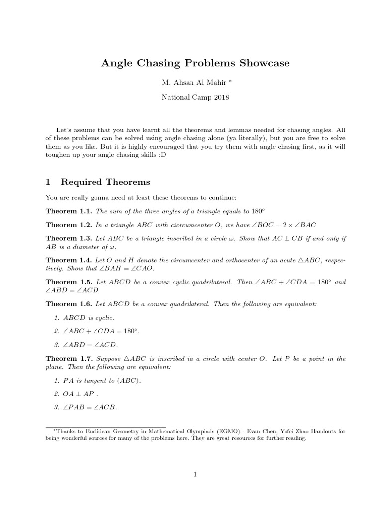 Geometry P-Set-02 | PDF | Triangle | Euclid