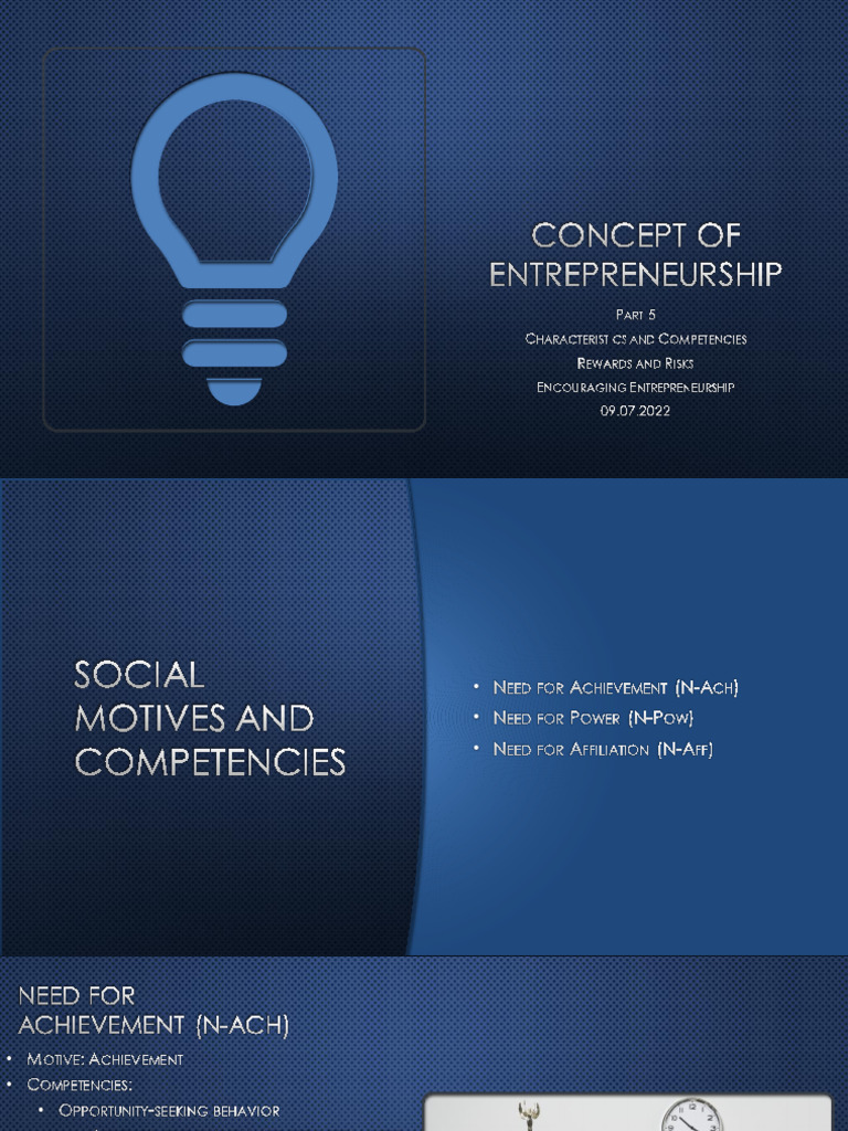 Characteristics and Rewards of Entrepreneurship | PDF ...