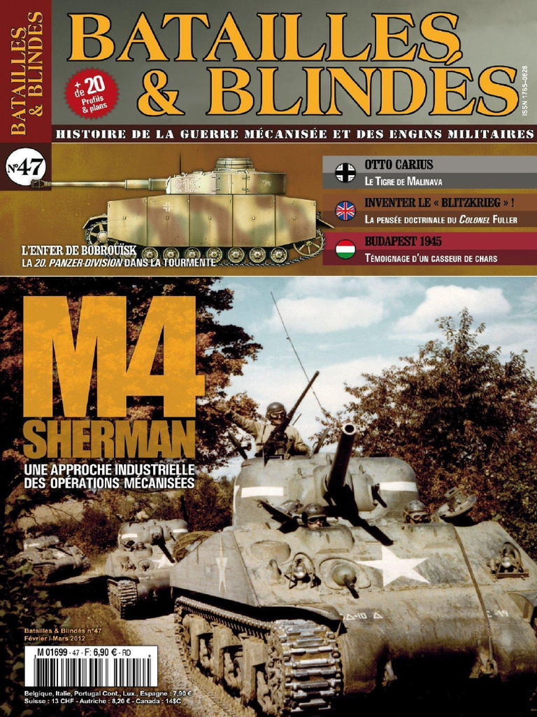 Batailles Et Blindes M 4 Tank | PDF
