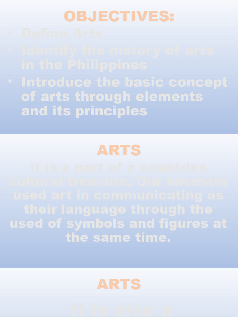 Understanding Arts: Elements & Principles | PDF | Composition (Visual ...