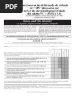 CAARS Correccion | PDF | Desorden hiperactivo y deficit de atencion