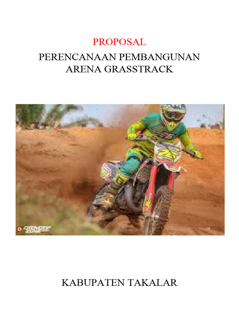 Proposal Pengembangan Sirkuir Balap Moto | PDF